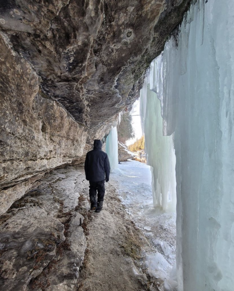 Parc naturel régional de Portneuf en hiver • Au Québ